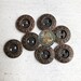 Vintage Metal Roma Paris Londres Buttons, Metal Buttons, Vintage Roma ...