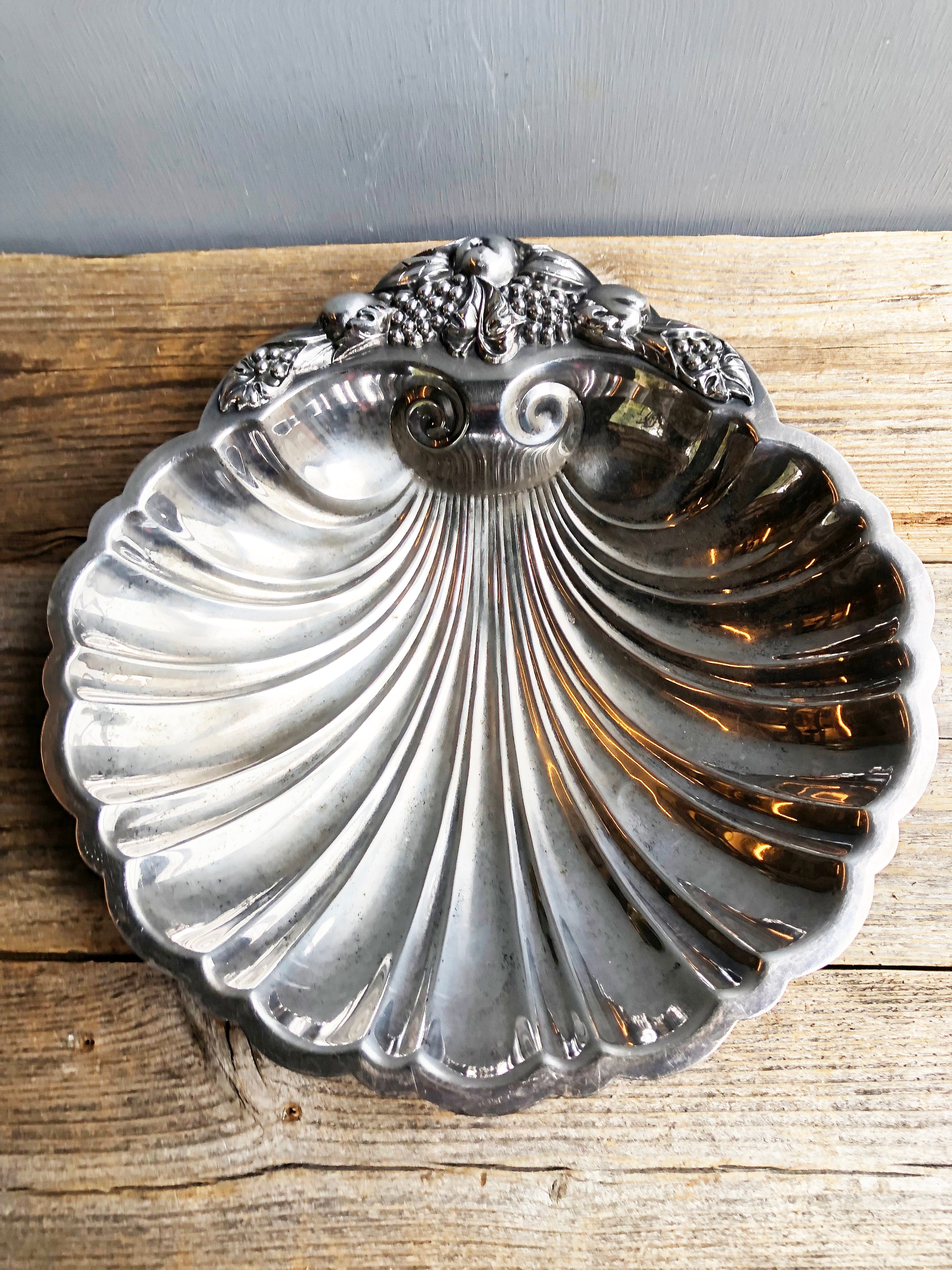 Antique W. & S. Blackinton Co. EPC Clam Shell Footed Dish - Etsy