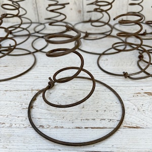 Vintage Bed Metal Spring Coils, Bed Springs, Spring Coils, Crafting ...