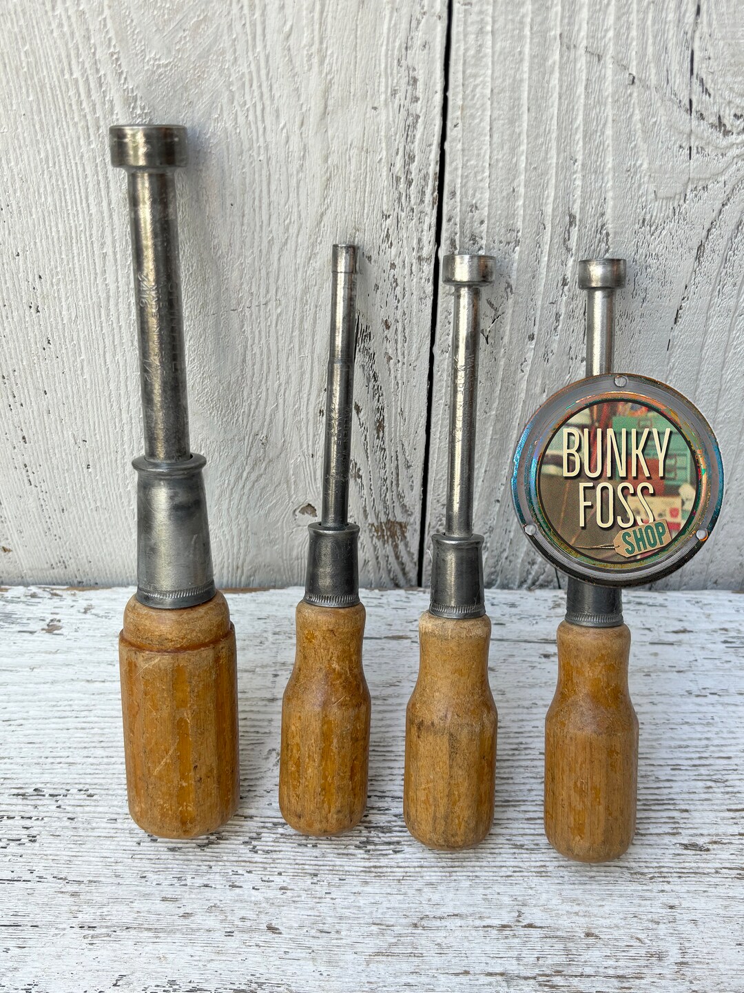 Vintage Walden Spintite Nut Driver Tool Set, Wood Handle, 1950s - Etsy