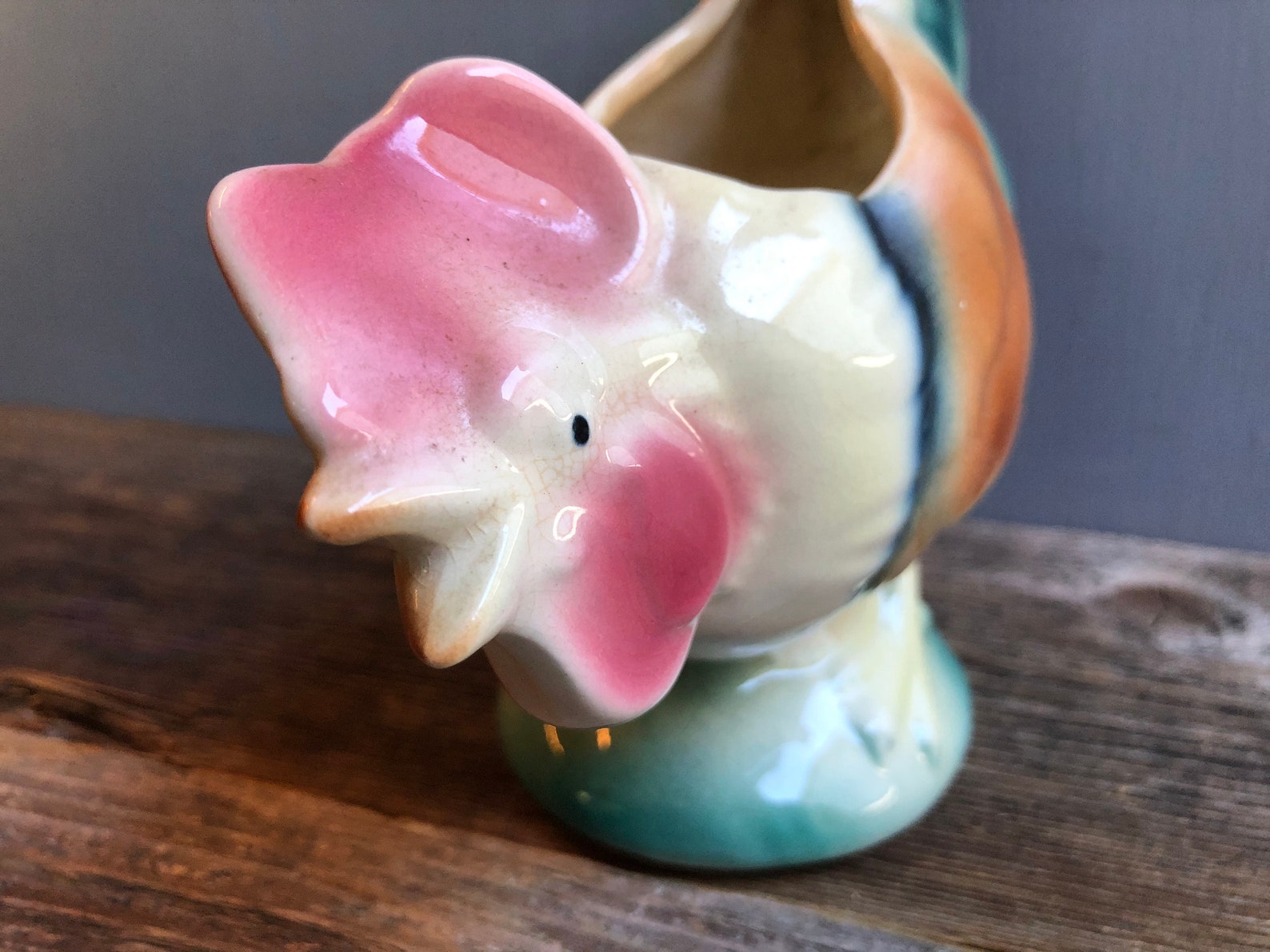 Vintage Royal Copley Ceramic Rooster Planter Ceramic Rooster | Etsy