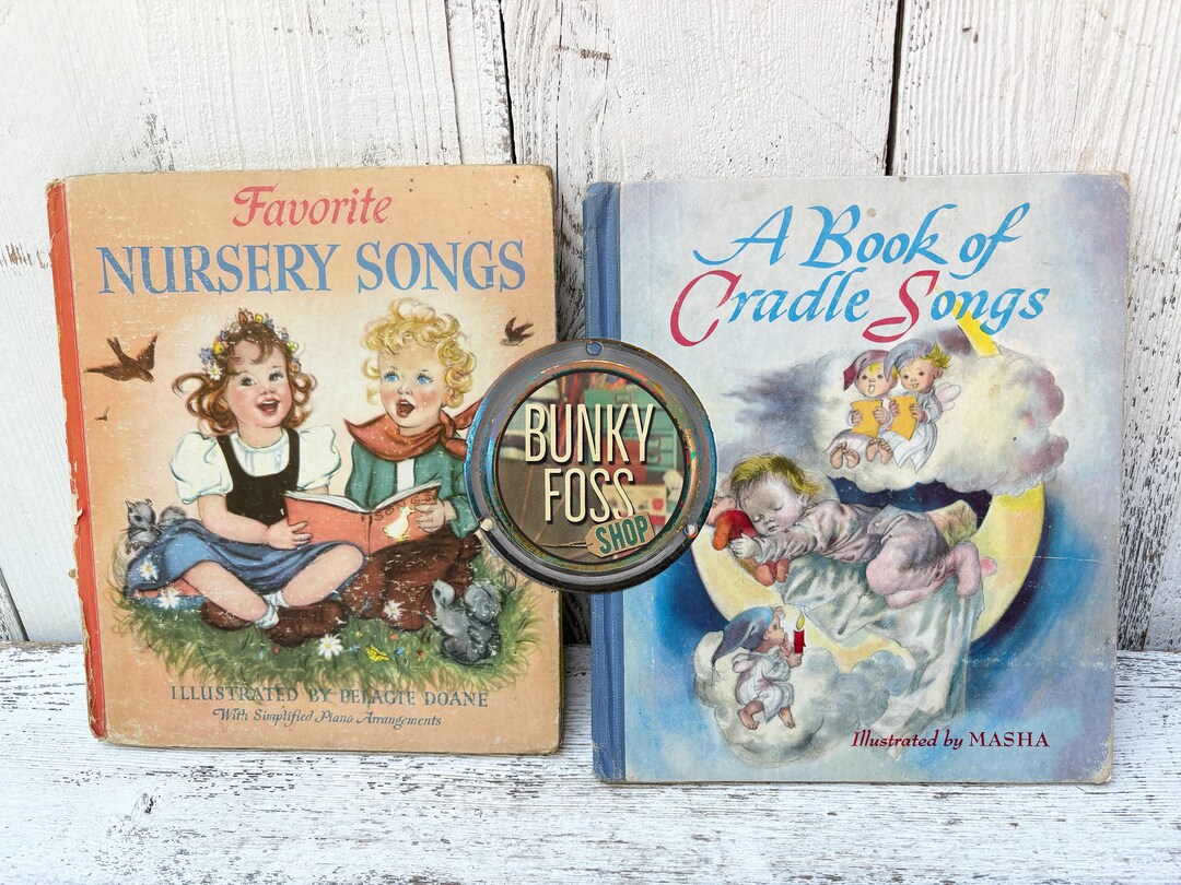 Vintage 1940's First Editions Nursery & Cradle Song Book Set, Favorite ...