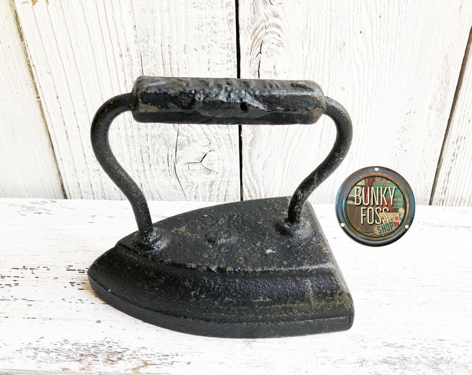 Antique Wapak Sad Iron No 6, Sad Iron, Vintage Cast Iron Sad Iron, Cast ...