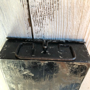 Antique Metal Map/document Metal Hinged Box, Metal Map Box, Metal ...