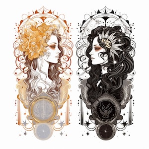 100 Tarot Oracle Coloring Pages, Tarot for Adults, Tarot for Beginners ...