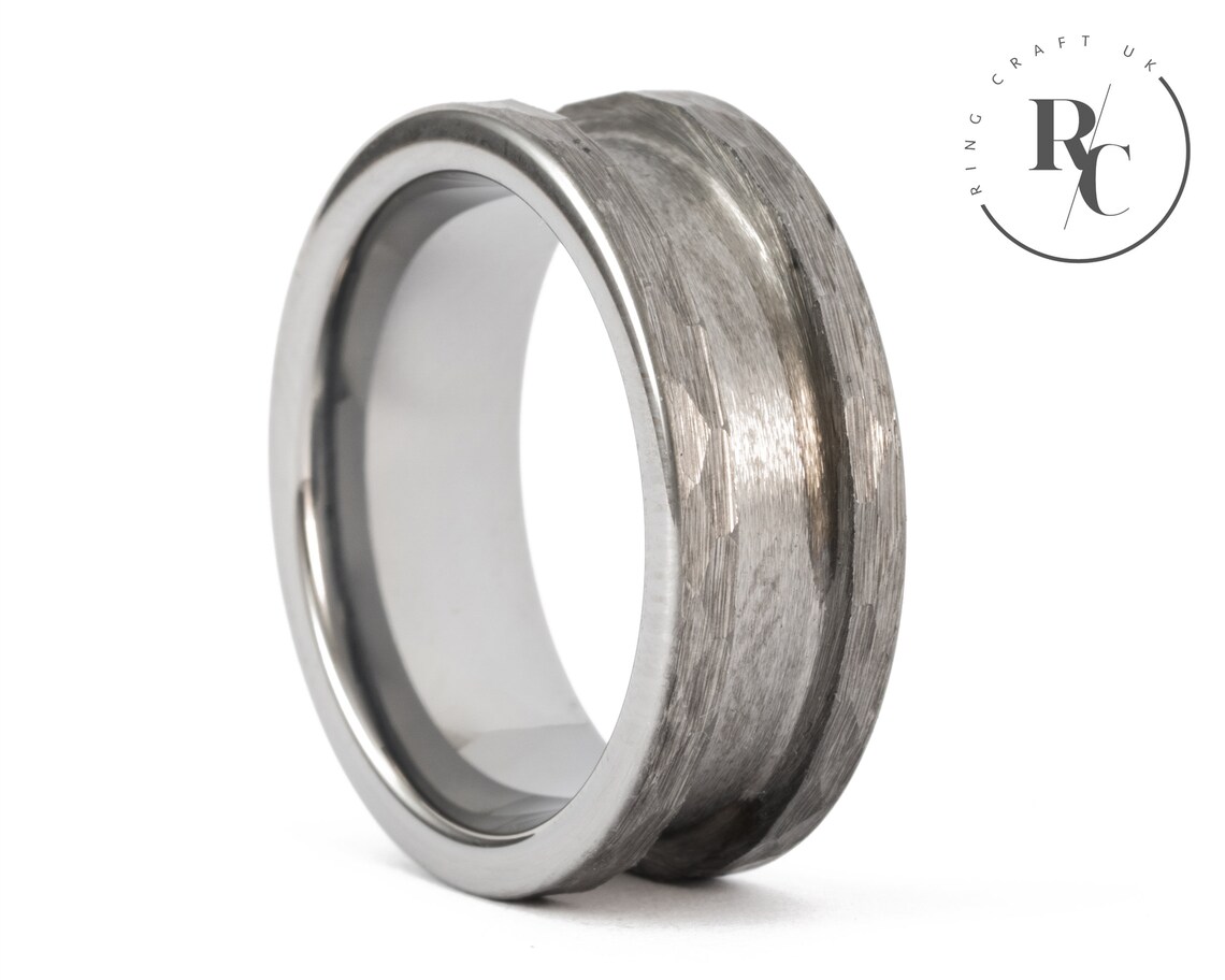 8mm Tungsten Carbide Ring Core With Faceted Shoulders - Etsy