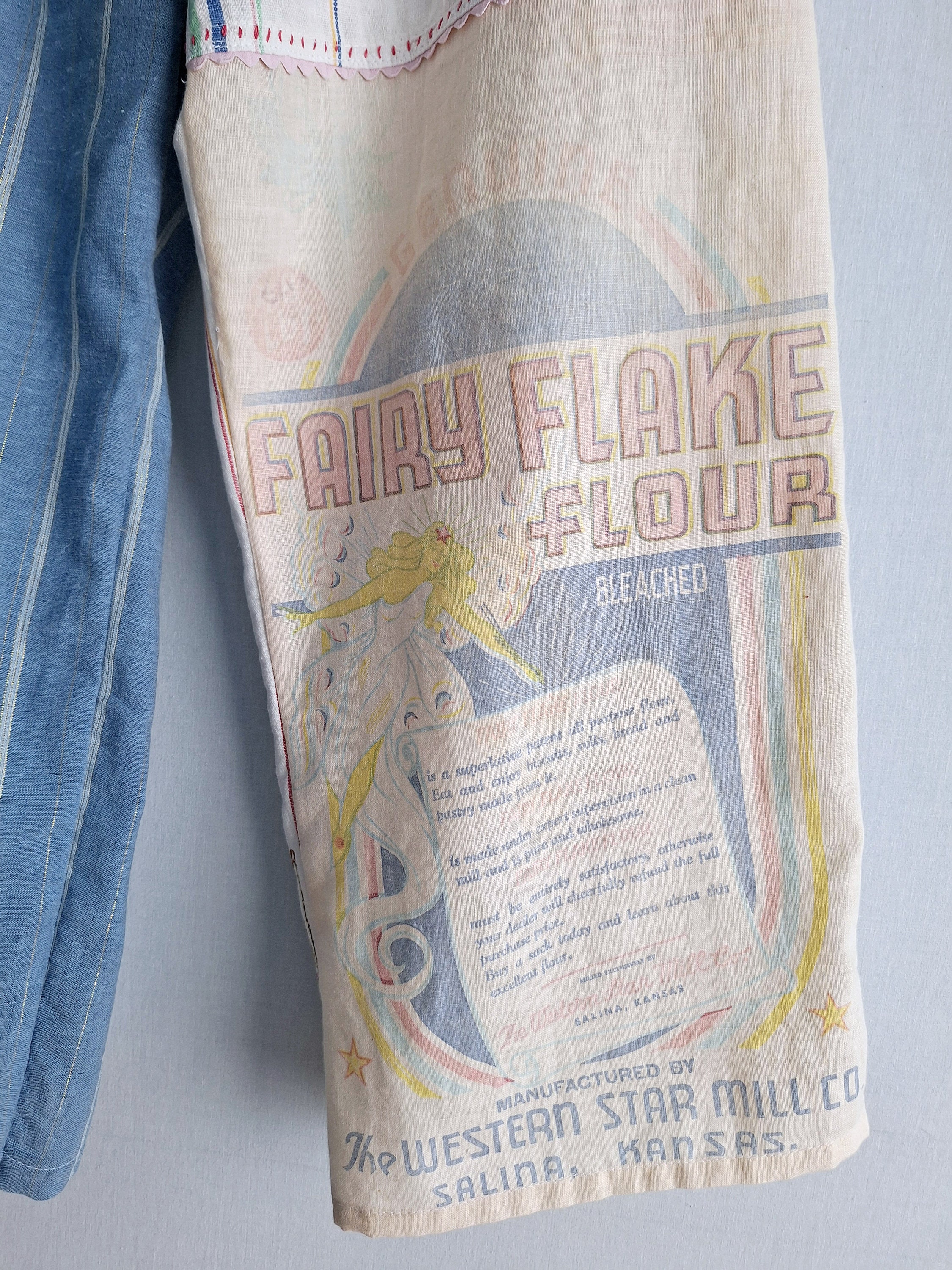 Upcycled Lounge Pants One of a Kind FLOUR SACK From Usa, Repurpose ...