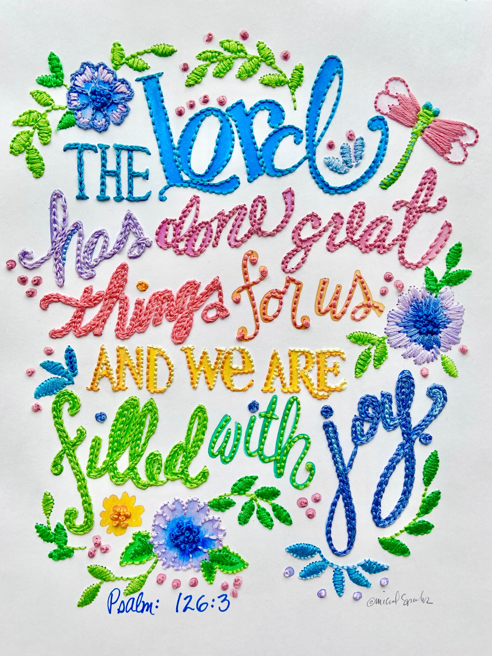 Christian Embroidery, Christian Art DIY, Scripture Embroidery Christian ...