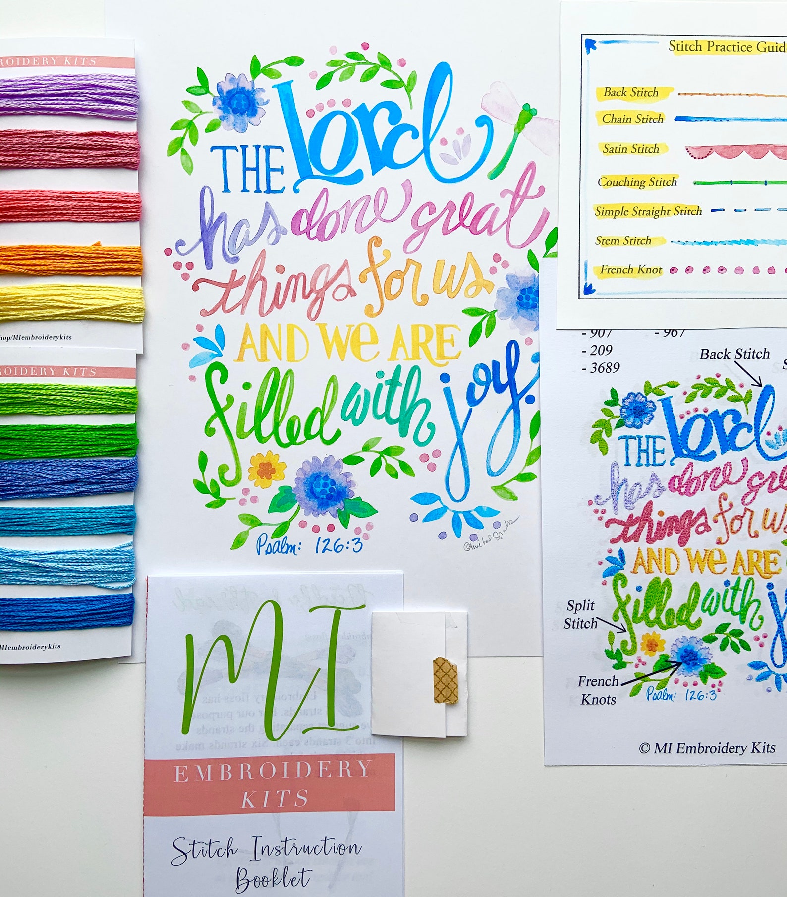 Christian Embroidery, Christian Art DIY, Scripture Embroidery Christian ...