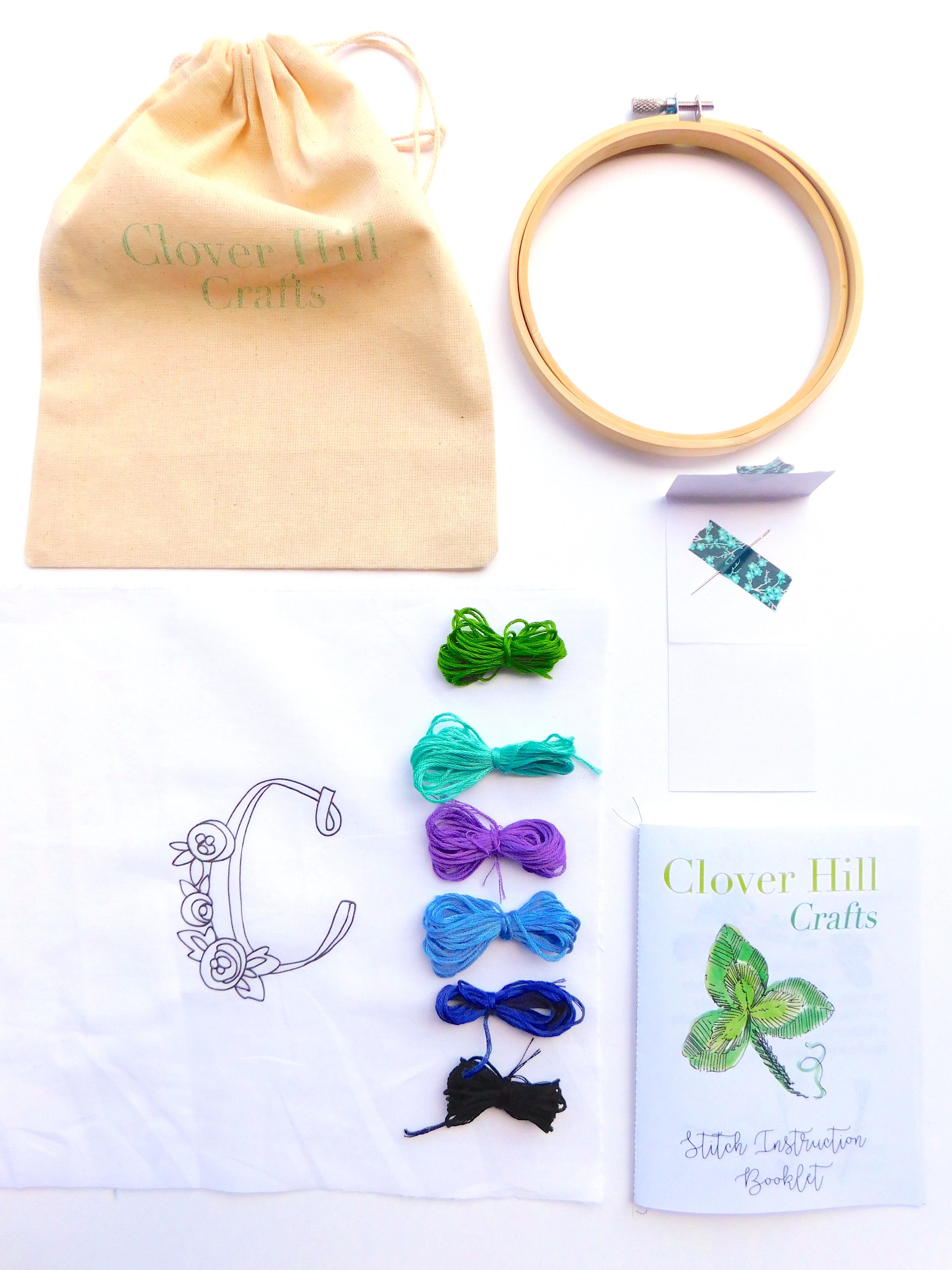 Embroidery Kit Monogram DIY Embroidery Kit Monogram - Etsy