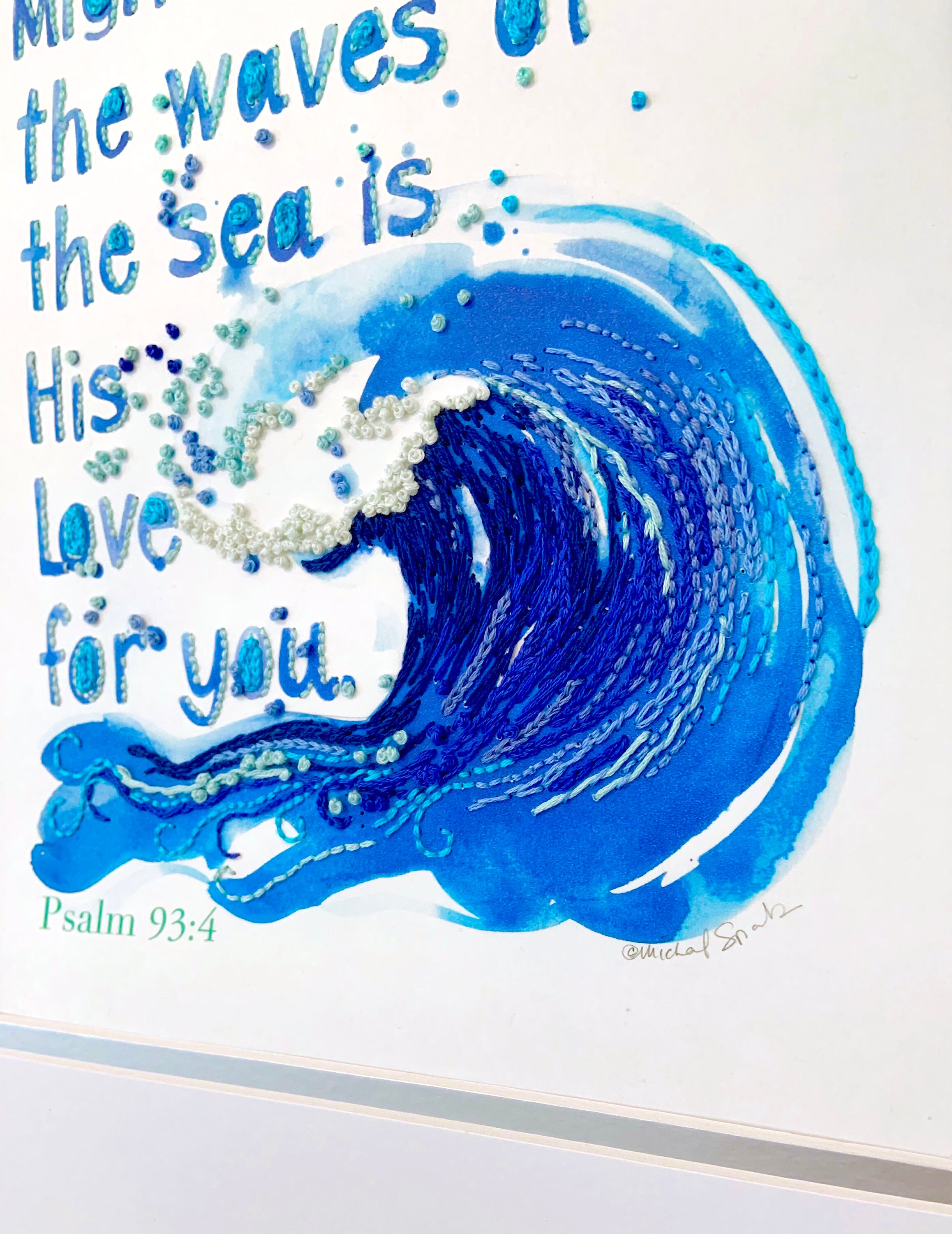 Christian Embroidery, Christian Art DIY, Scripture Embroidery Christian ...