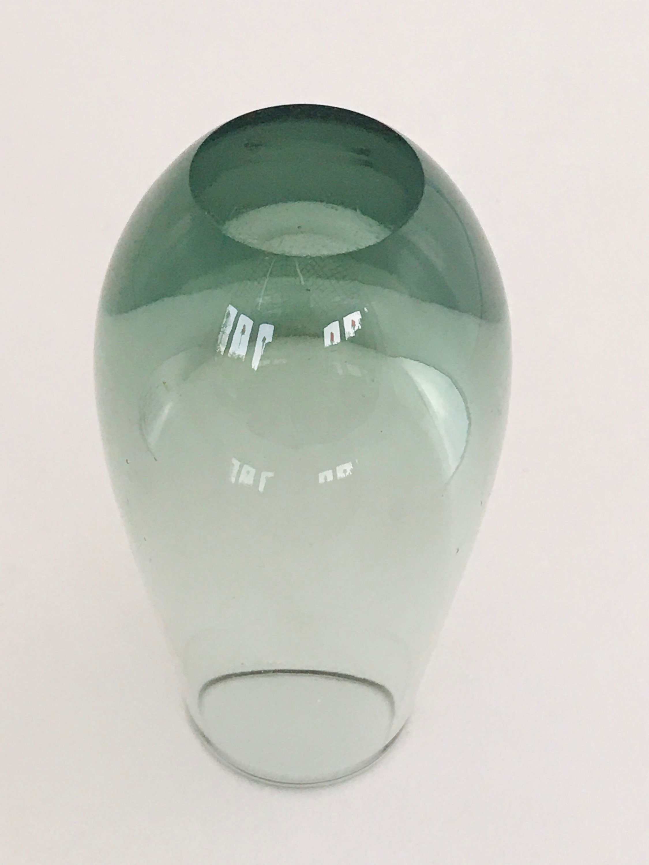 Small Mid Century Orrefors Style Blue Grey Torpedo Glass Vase. - Etsy