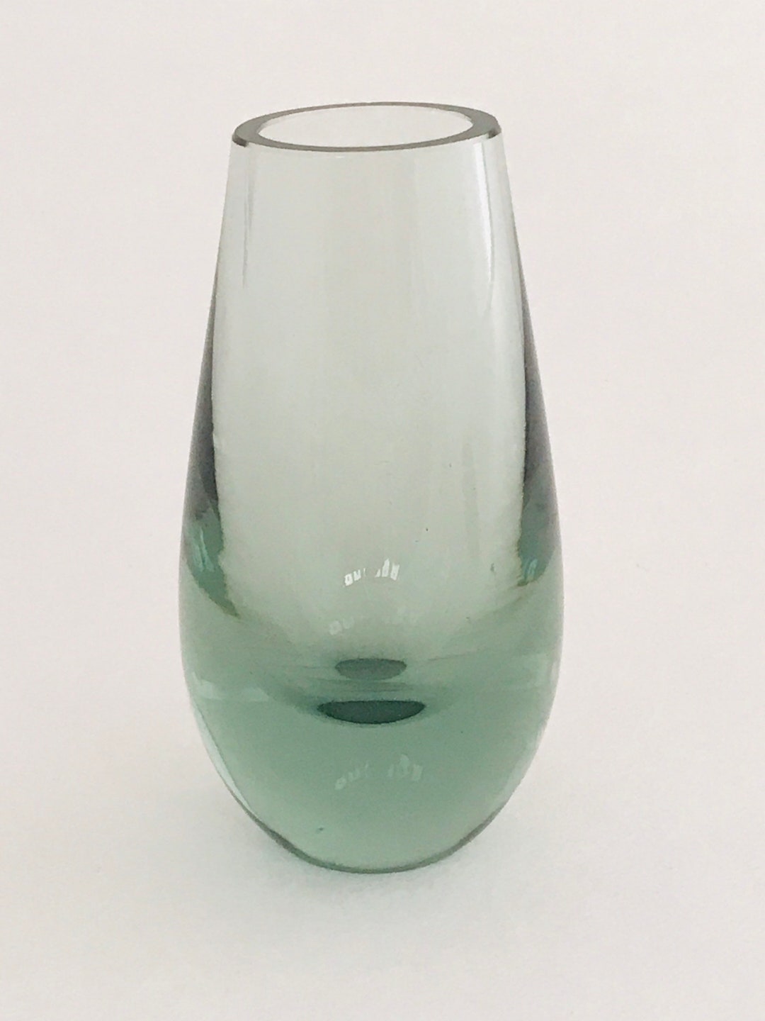 Small Mid Century Orrefors Style Blue Grey Torpedo Glass Vase. - Etsy