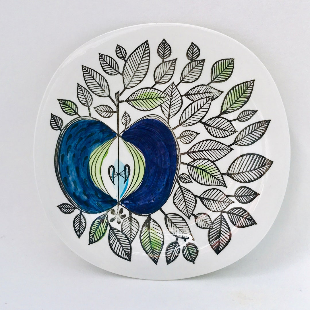 Rorstrand | Eden Vintage Side Plate | Hand Decorated - Etsy
