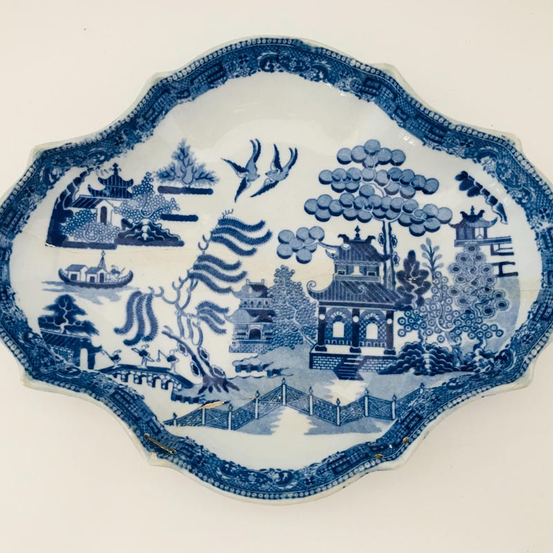Early Blue Willow - Etsy
