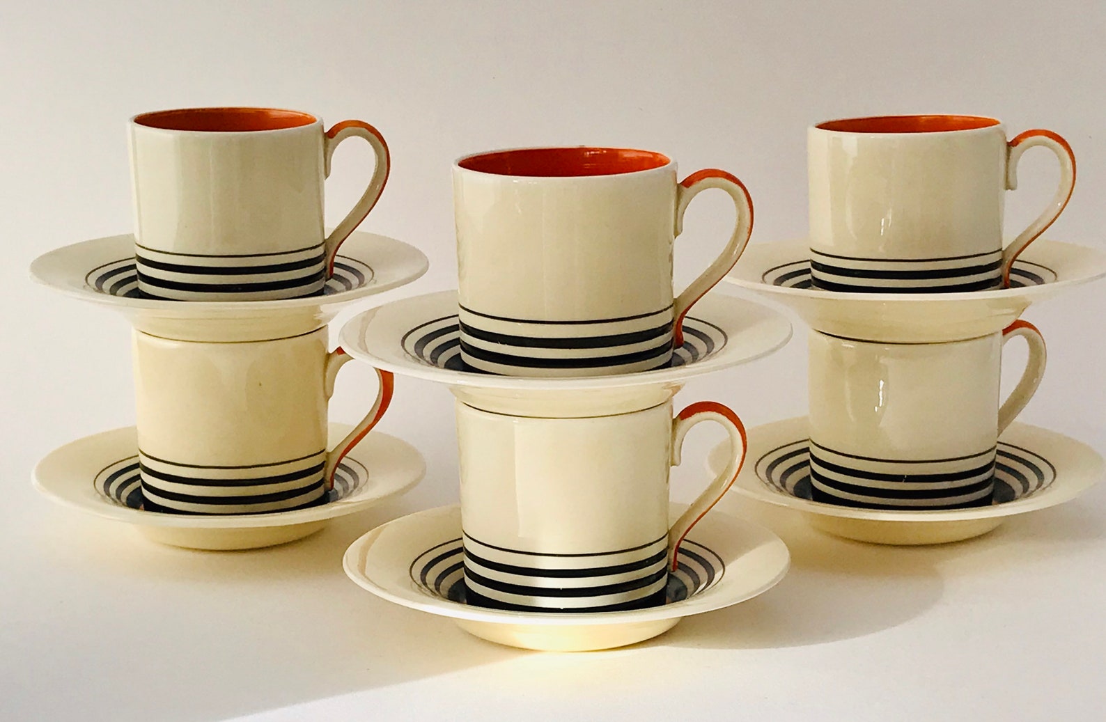 Susie Cooper Tango Kestrel Coffee Cup and Saucer Orange | Etsy