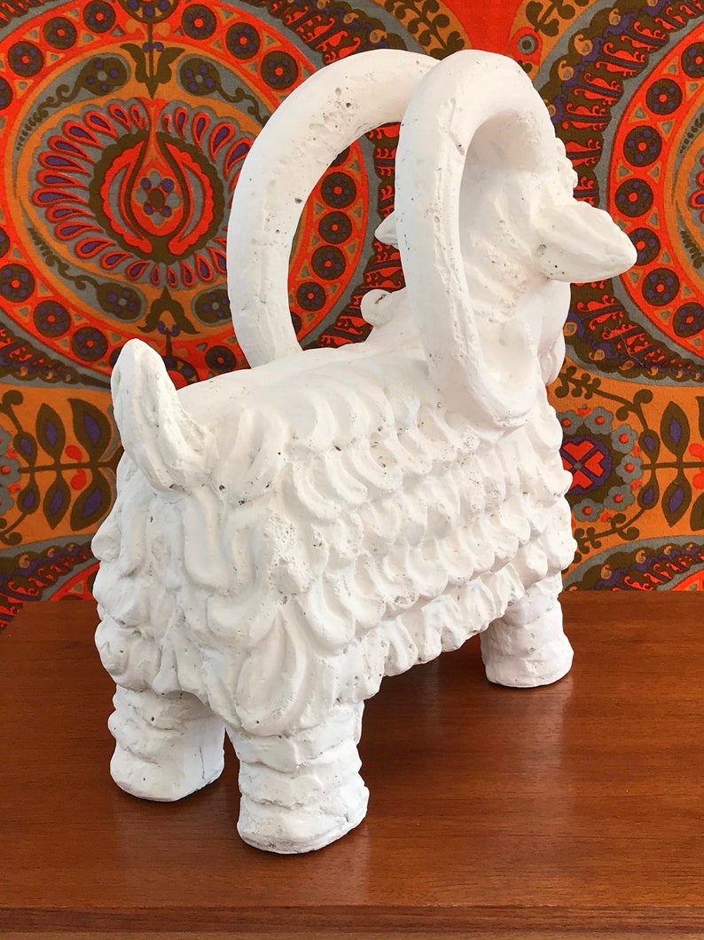 Mid Century austin Productions 1961 Terracotta Whitewashed Pottery ...