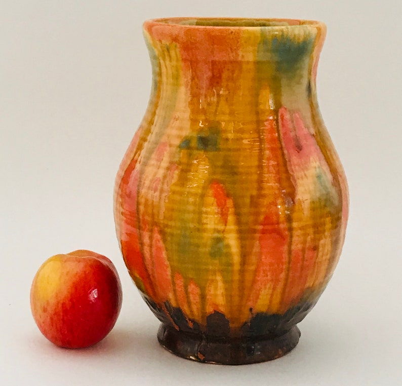 Crown Ducal arcadian Art Pottery, Drip Glaze Pot Made in the 1930s - Etsy