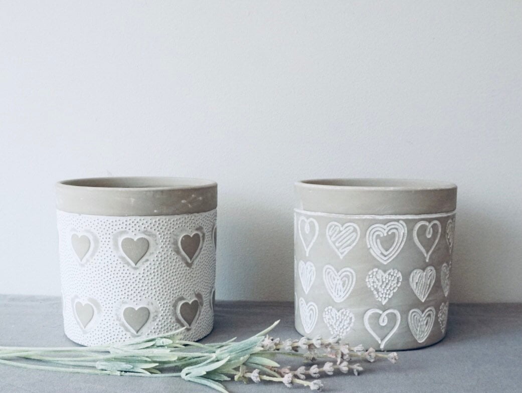 Heart pot planter Indoor or Outdoor planter. Storage pot | Etsy