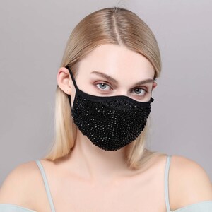 Natalie Mills Rhinestone Crystal Destiny Face Mask - Etsy