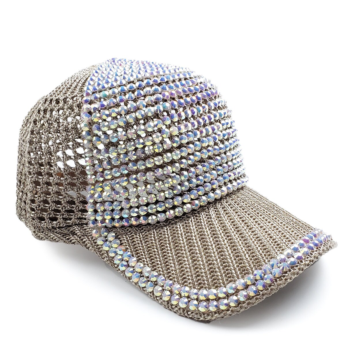Natalie Mills Crystal Rhinestone Hat. Baseball Hat Style. Crystal Hats ...