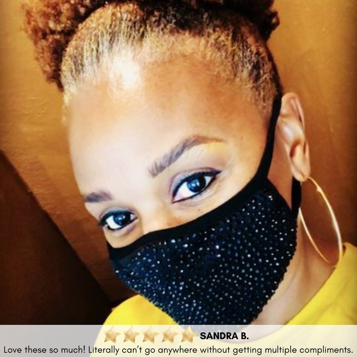 Natalie Mills Rhinestone Crystal Destiny Face Mask - Etsy