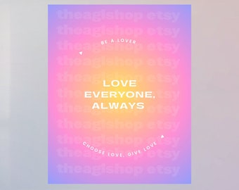 Choose Love Poster - Etsy