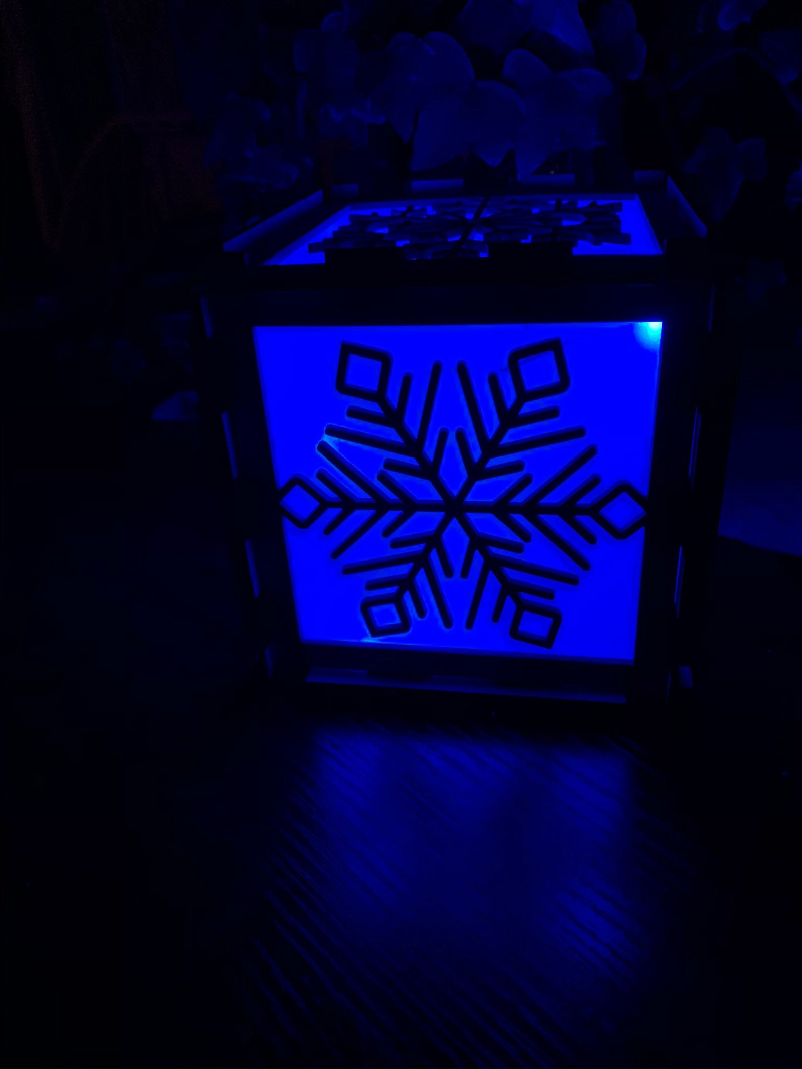 Snow Flake Light Box, Snow Flake, Winter, Christmas, Light Box, Shadow ...