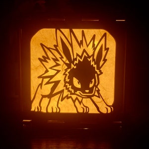 Eevee Light Box, Eeveelution Light Box, Eevee, Eeveelutions, Pokemon ...