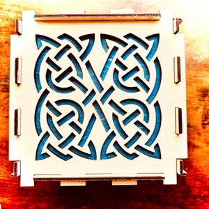 Nordic Light Box, Viking Lamp, Celtic Lamp, Viking Decor, Celtic Knots ...