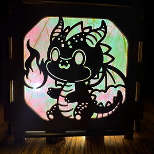 Baby Dragon Light Box, - Etsy