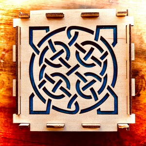 Nordic Light Box, Viking Lamp, Celtic Lamp, Viking Decor, Celtic Knots ...