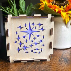 Star Light Box, Starry Night Shadow Box, Night Sky Home Decor, Astral ...
