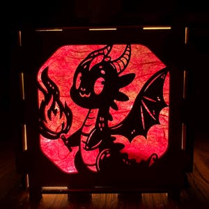 Baby Dragon Light Box, - Etsy