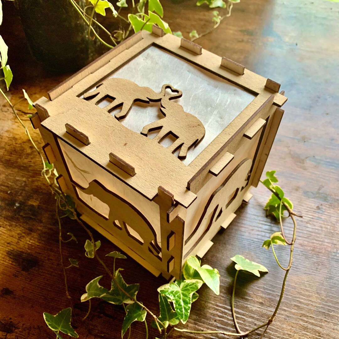 Elephant Light Box, Elephants Night Light, Elephant Home Decorations ...
