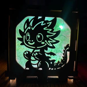 Baby Dragon Light Box, - Etsy