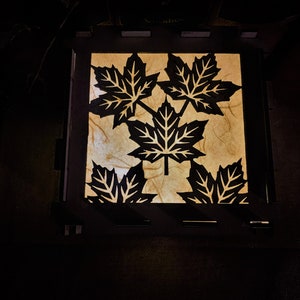 Leaf Light Box, Maple Leaves, Fall, Maple, Leaves, Nature Light, Orange ...