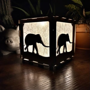 Elephant Light Box, Elephants Night Light, Elephant Home Decorations ...