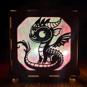 Baby Dragon Light Box, - Etsy