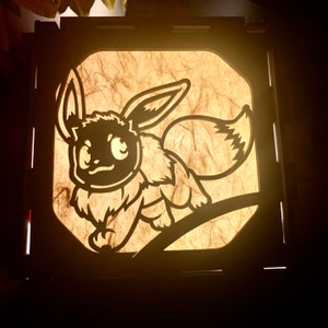Eevee Light Box, Eeveelution Light Box, Eevee, Eeveelutions, Pokemon ...