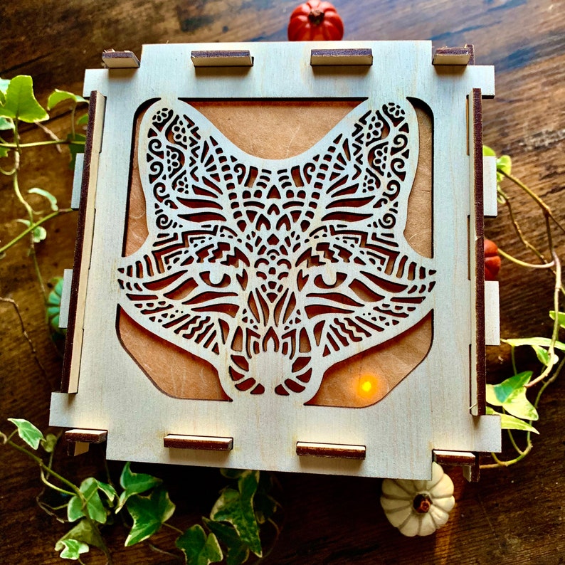 Fox Light Fox Light Box Fox Foxes Fox Stuff Harvest | Etsy