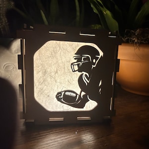 Football Light Box, Sports Room Decor, Sports Memorabilia, Football Fan ...