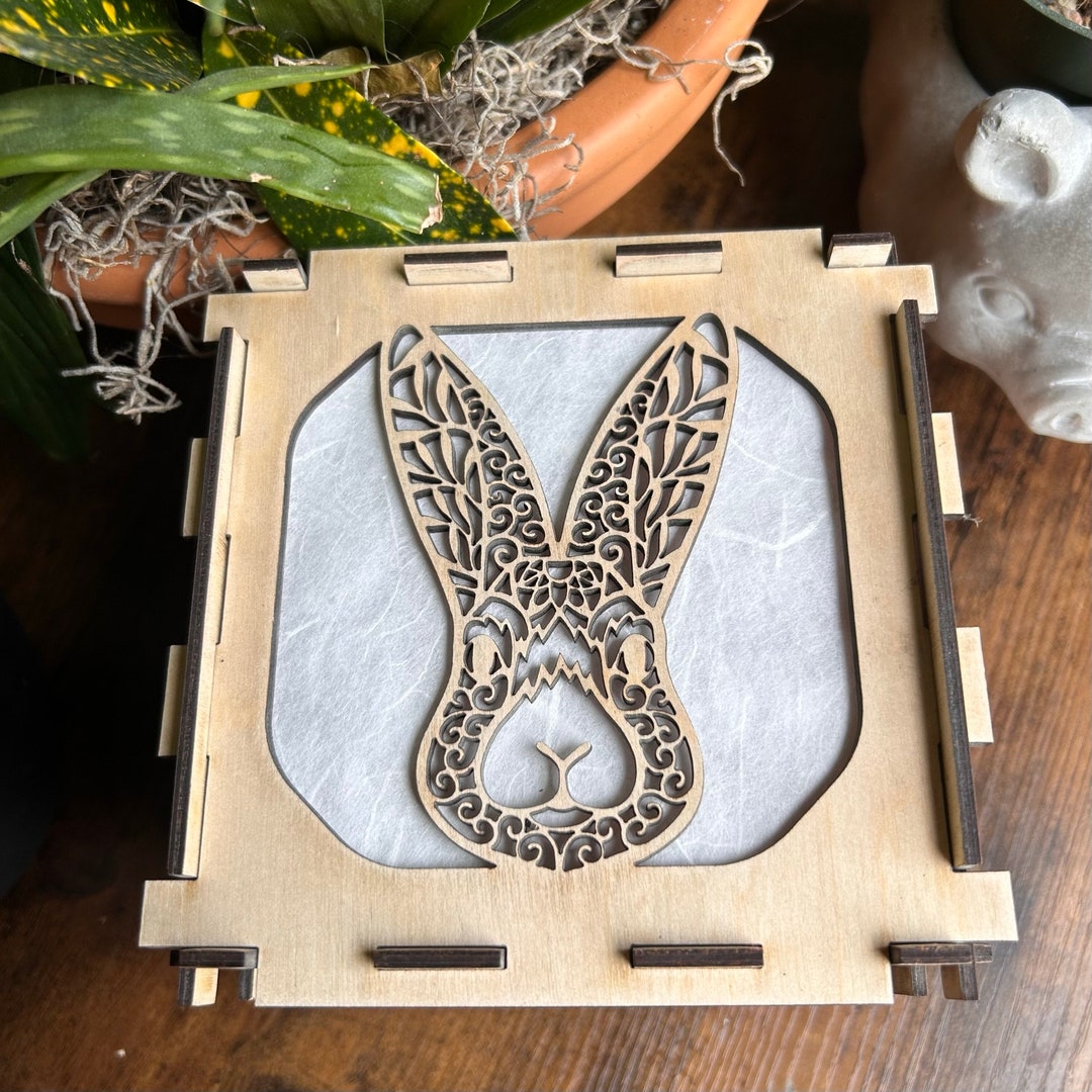 Bunny Light Box, Bunnies, Bunny Light, Bunny Night Light, Bunny Gift ...