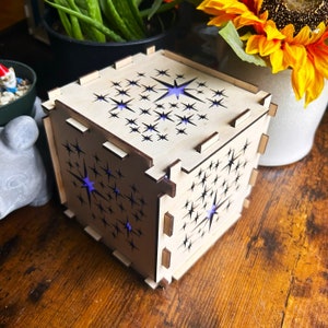 Star Light Box, Starry Night Shadow Box, Night Sky Home Decor, Astral ...