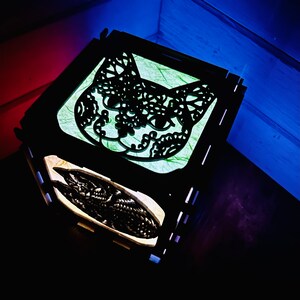 Cat Light Box, Cat Night Light, Cat Themed Gift, Cat Gift, Cat Dad, Cat ...