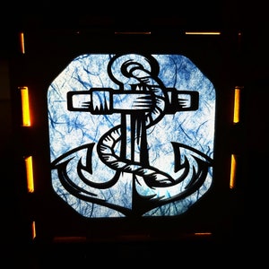 Nautical Light Box, Light House Night Light, Ocean Themed Home Decor ...