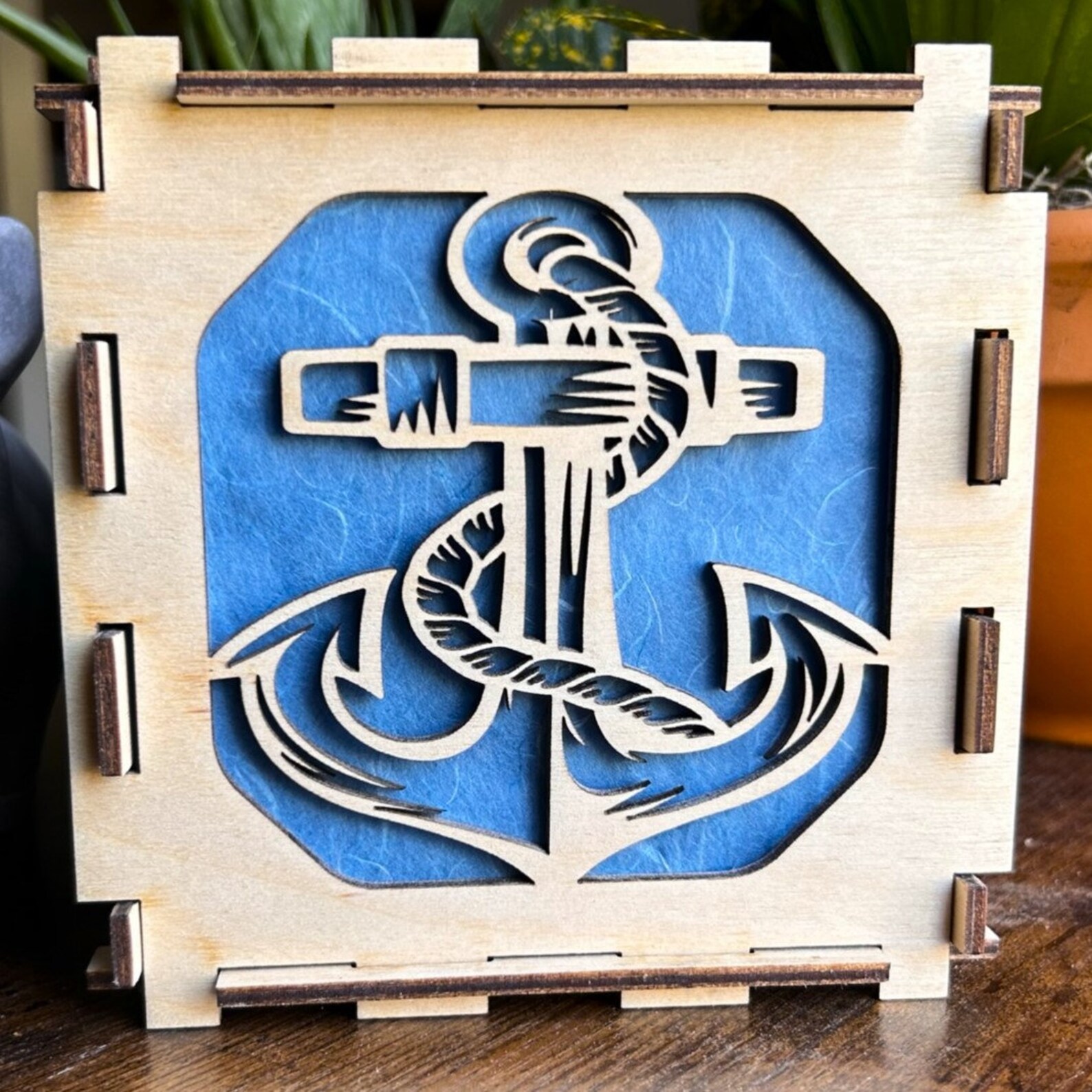 Nautical Light Box, Light House Night Light, Ocean Themed Home Decor ...