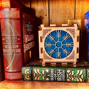 Nordic Light Box, Viking Lamp, Celtic Lamp, Viking Decor, Celtic Knots ...