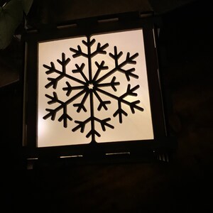 Snow Flake Light Box, Snow Flake, Winter, Christmas, Light Box, Shadow ...