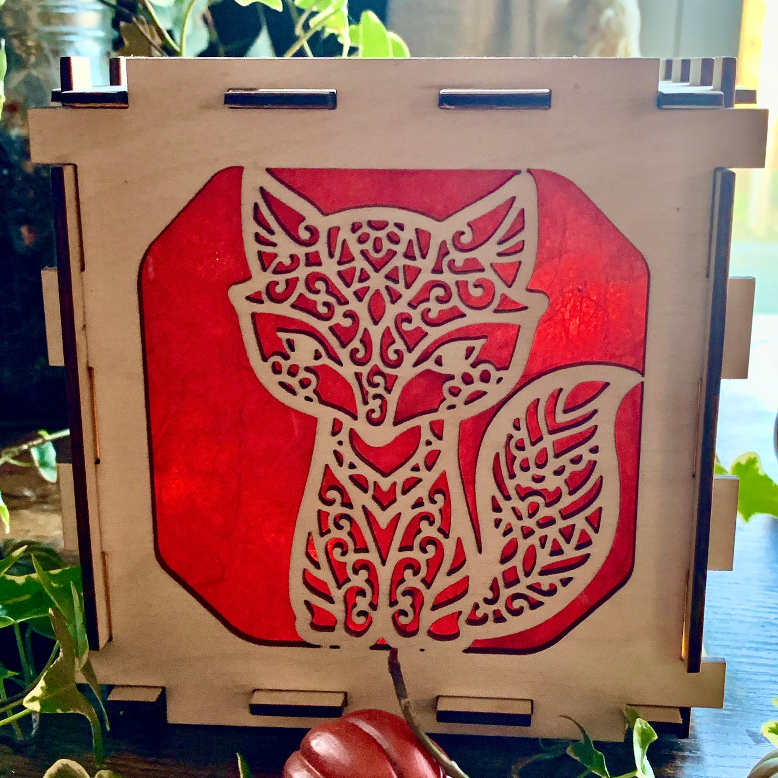 Fox Light Fox Light Box Fox Foxes Fox Stuff Harvest - Etsy